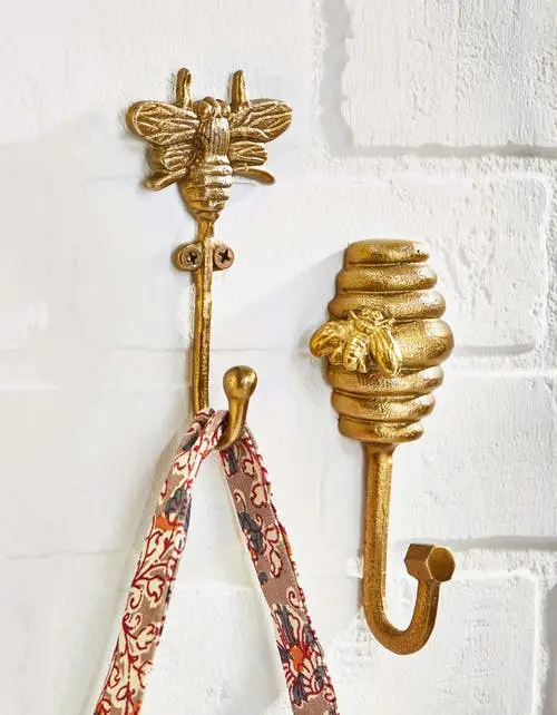 TAG Bee Wall Hookantique Brass Decorative Iron Hook