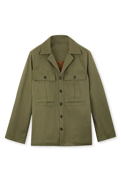 FORTELA Solomonf Cotton Padded Overshirt - Green