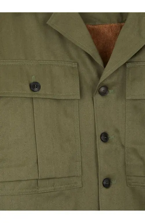 FORTELA Solomonf Cotton Padded Overshirt - Green