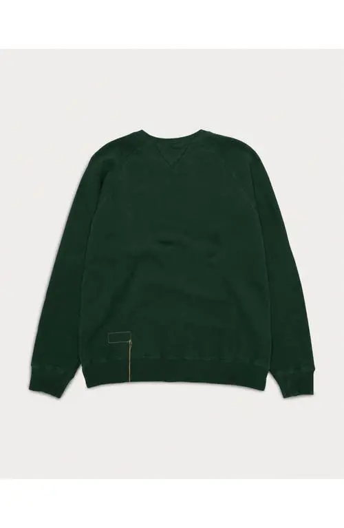 FORTELA Raglan Sleeve Crewneck Sweatshirt - Bottle