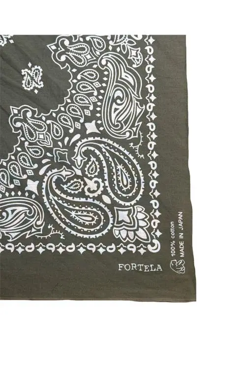 FORTELA Japanese Paisley Bandana - Green