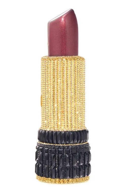 Judith Leiber Lipstick Crystal Embellished Clutch