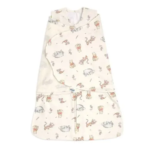HALO Disney 100% Cotton 1.5 Tog Sleepsack Swaddle - Winnie Frolic