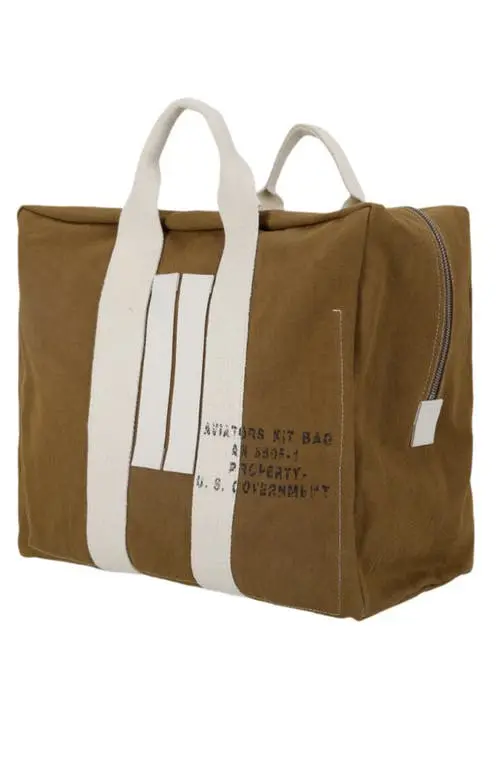 FORTELA Aviator Cotton Canvas Bag - Camel
