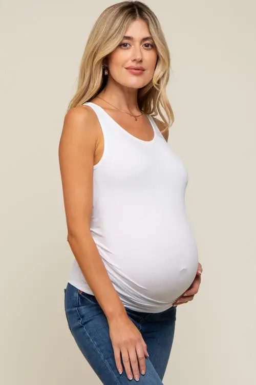 PINKBLUSH Basic Seamless Tank - White