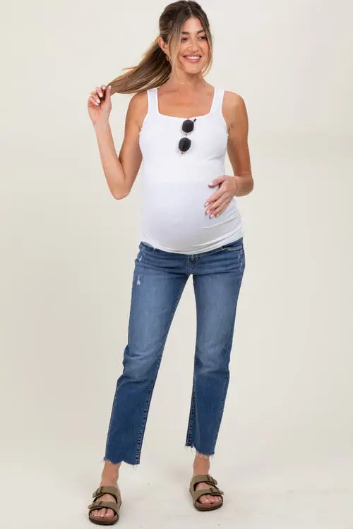 PINKBLUSH Slim Straight Maternity Jeans
