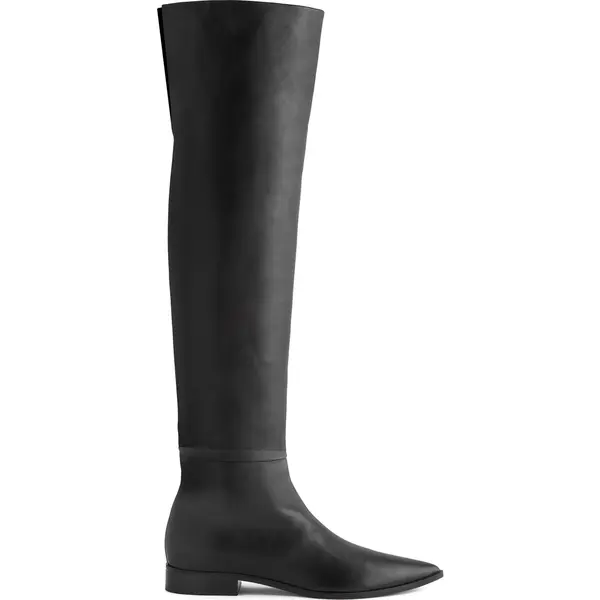 NEIL J. RODGERS Bella Over-the-knee Boots - Black Nappa