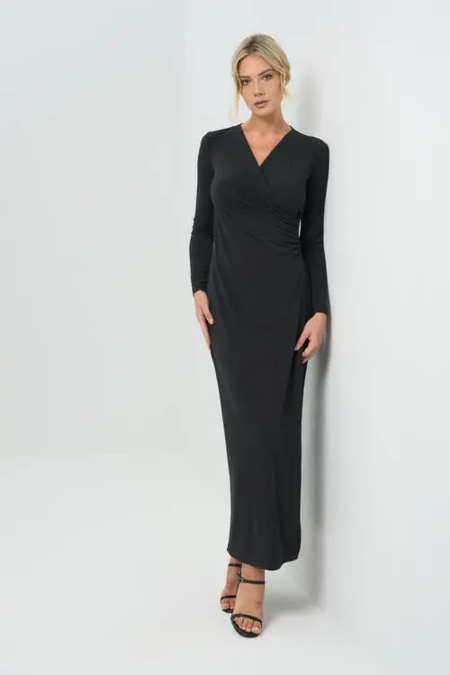 Anatomie Janie Wrap Maxi Dress