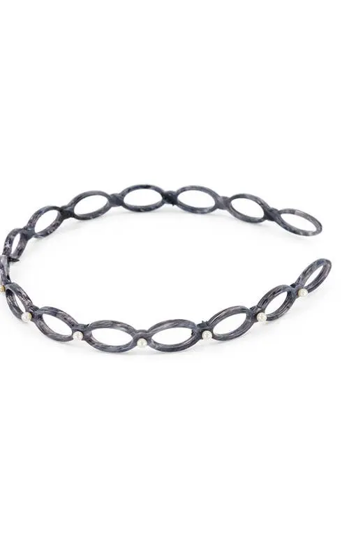 Alexandre De Paris Cutout Acetate And Pearls Headband
