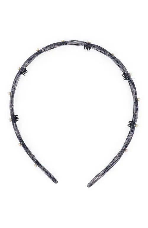 Alexandre De Paris Cutout Acetate And Pearls Headband