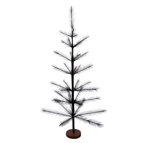 CAROL & FRANK 36" X 10" Pampas Tree Figurines - Black