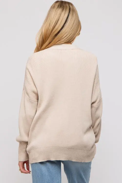 PINKBLUSH Basic Ribbed Cardigan Sweater