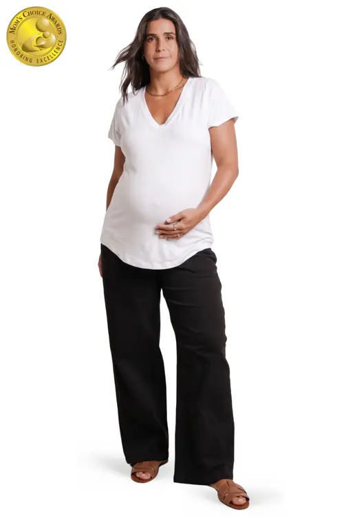 NOM MATERNITY The Nursing Tee - White