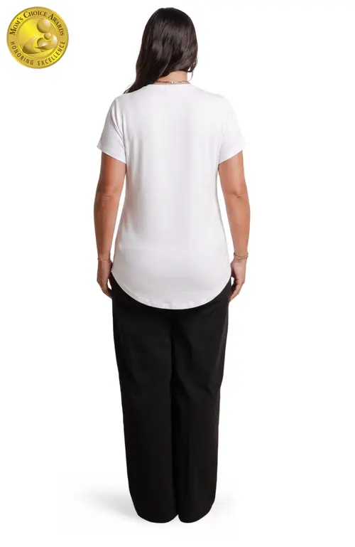 NOM MATERNITY The Nursing Tee - White