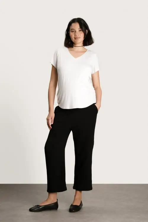 NOM MATERNITY The Nursing Tee - White