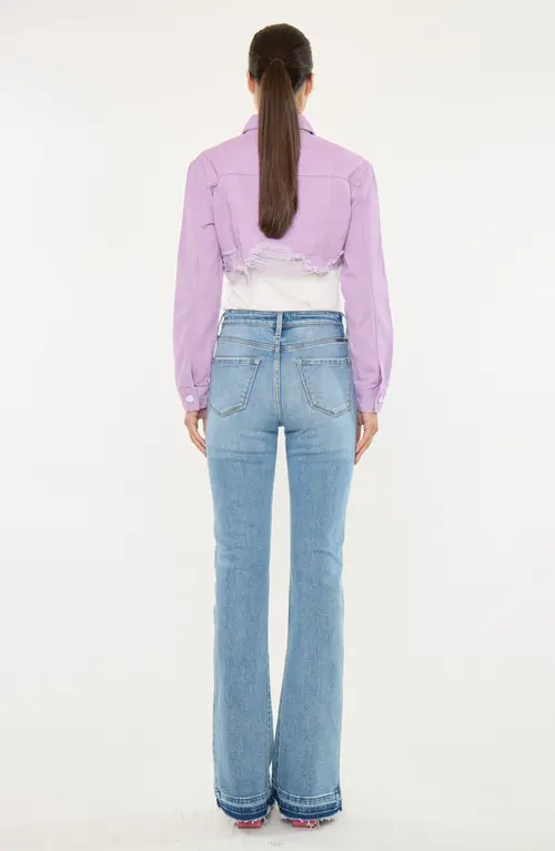 KANCAN High-rise Flare Stretch Jeans