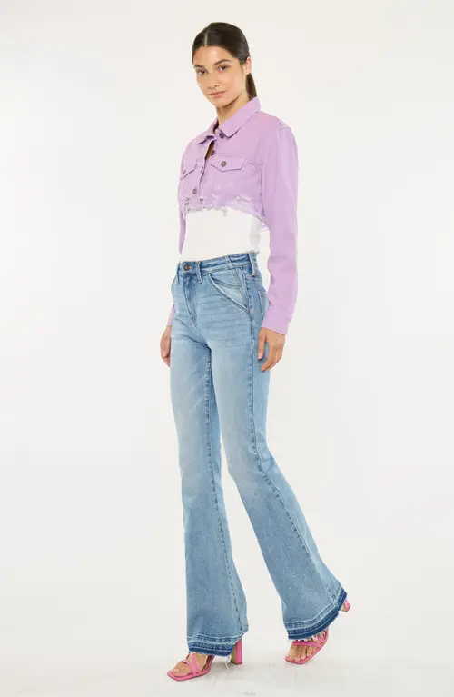 KANCAN High-rise Flare Stretch Jeans