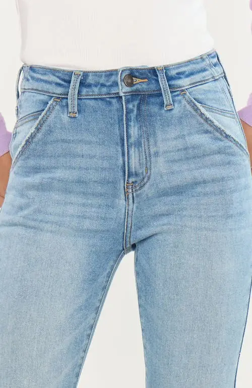 KANCAN High-rise Flare Stretch Jeans