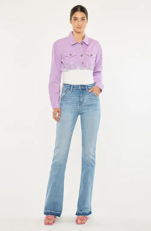 KANCAN High-rise Flare Stretch Jeans