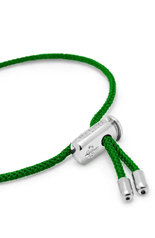 NIALAYA JEWELRY Adjustable Lock String Bracelet - Green