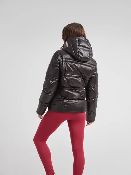 JACK1T R4d Tramline Racer Hooded Puffer Jacket - Black/black