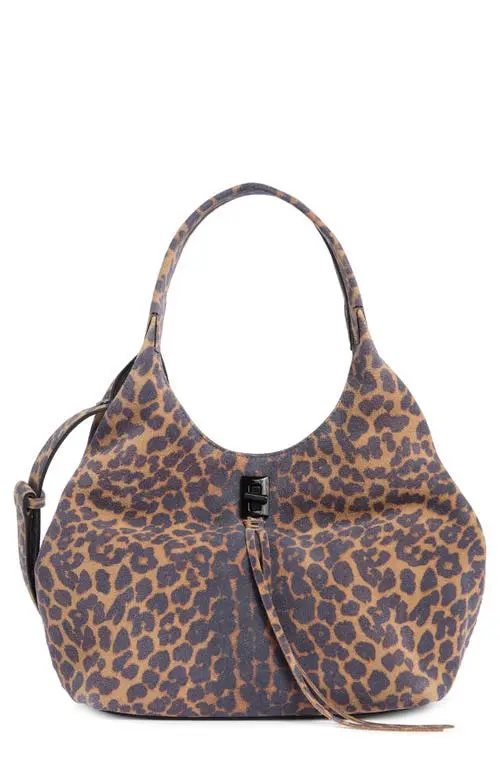 Rebecca Minkoff Darren Leather Carrysome Bag - Leopard