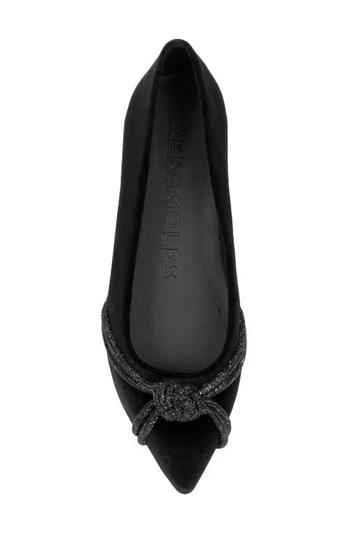 Aerosoles Damir Suede Flat - Black Velvet