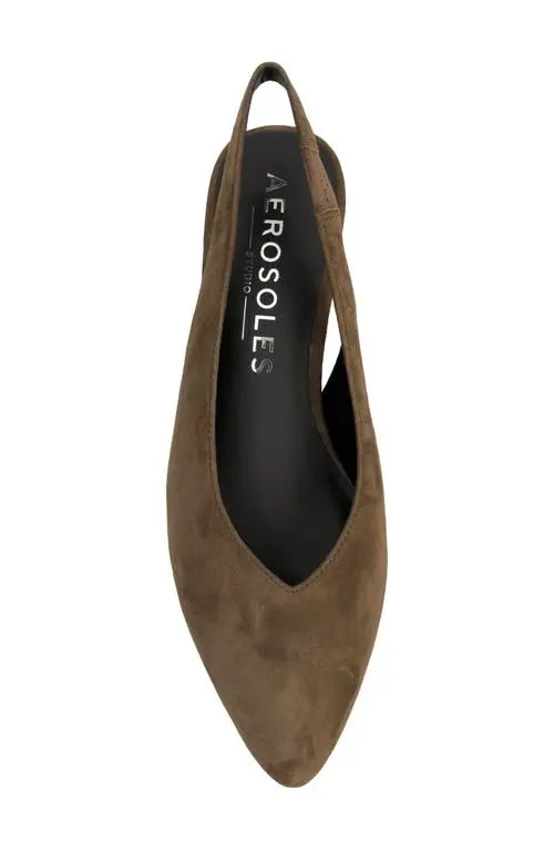 Aerosoles Carmenza Slingback Wedge Pumps - Fango
