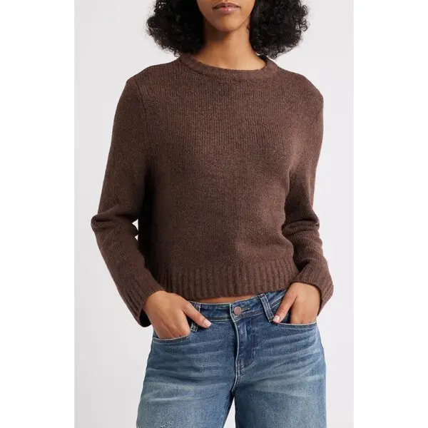 PACSUN Naomi Crewneck Sweater - Brown