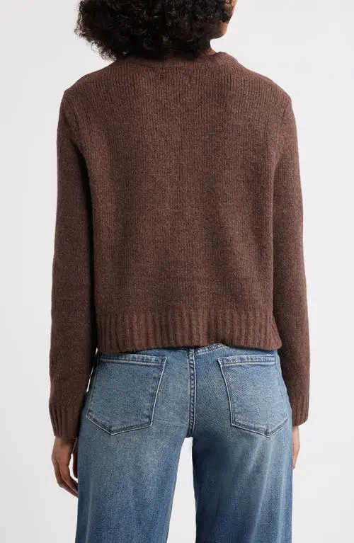 PACSUN Naomi Crewneck Sweater - Brown