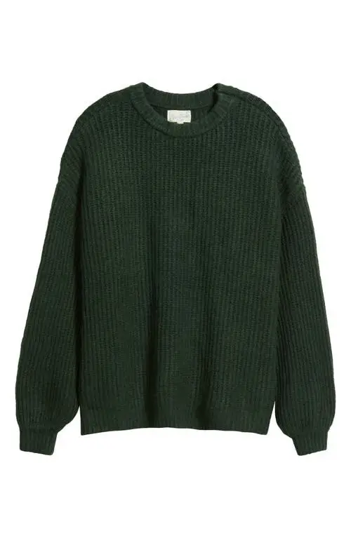 PACSUN Oversize Ribbed Sweater - Green