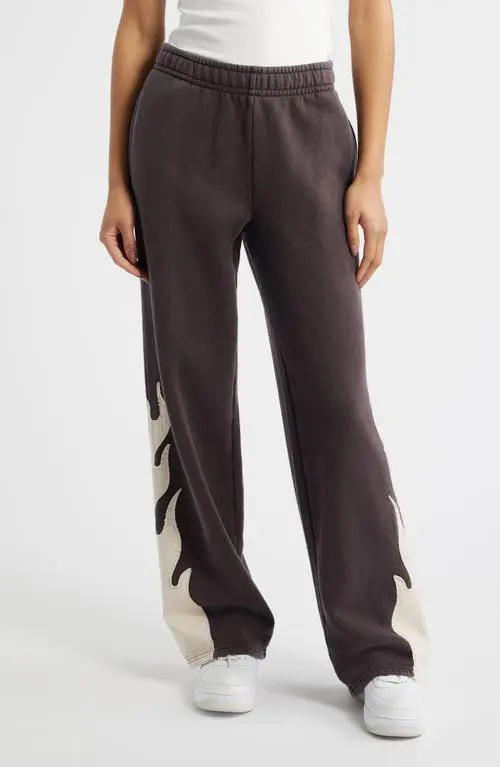 PACSUN Flame Appliqué Sweatpants