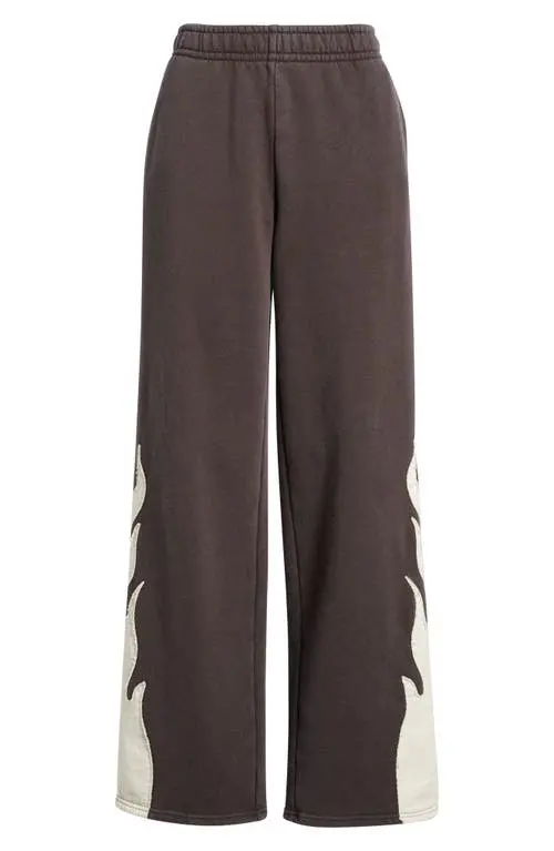 PACSUN Flame Appliqué Sweatpants