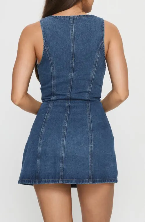 Princess Polly Yumiko Denim Skirted Romper