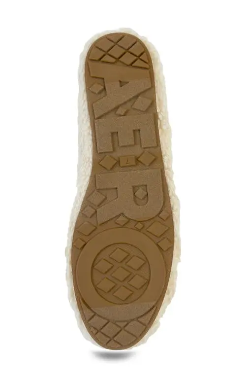 Aerosoles Patrina Faux Shearling Flat - Natural Faux Shearling