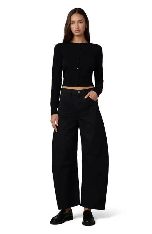 Joe's Jeans High-waist Barrel Twill Pants - Black