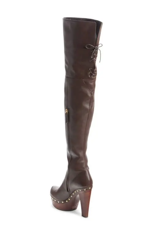 Chloé Lola Platform Over-the-knee Boots - Brown