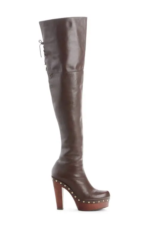 Chloé Lola Platform Over-the-knee Boots - Brown