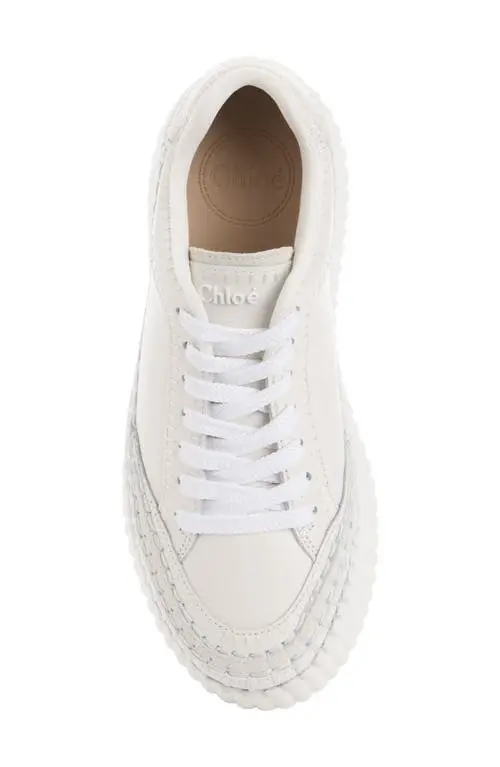 Chloé Nama Platform Sneakers - White