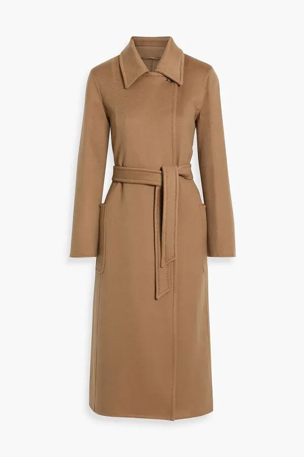 Max Mara Artur Belted Cashmere-felt Coat
