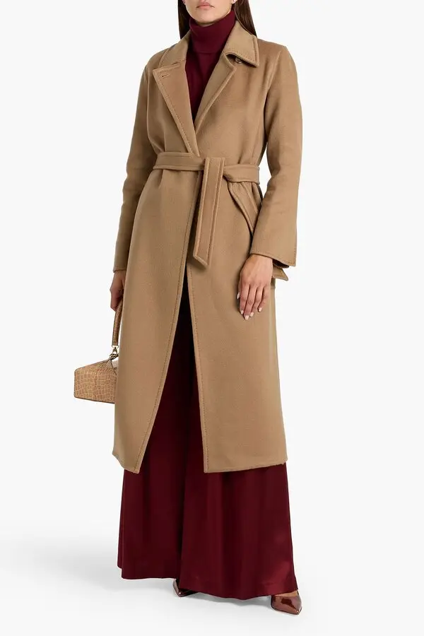 Max Mara Artur Belted Cashmere-felt Coat