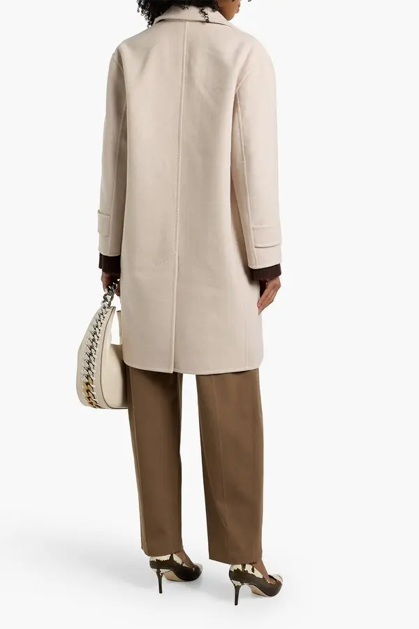 Max Mara Nogara Wool And Cashmere-blend Felt Coat - Ecru