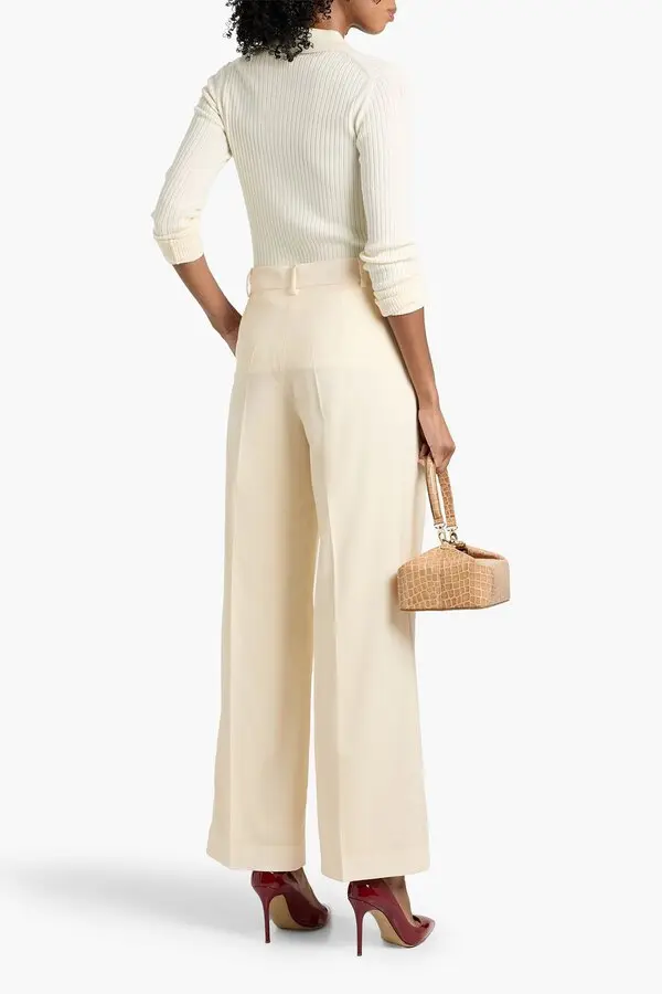 Max Mara Verdun Wide-leg Wool-crepe Pants