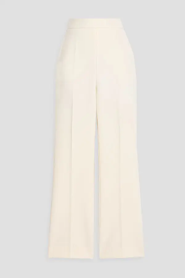 Max Mara Parata Cropped Straight-leg Crepe Pants - Ivory