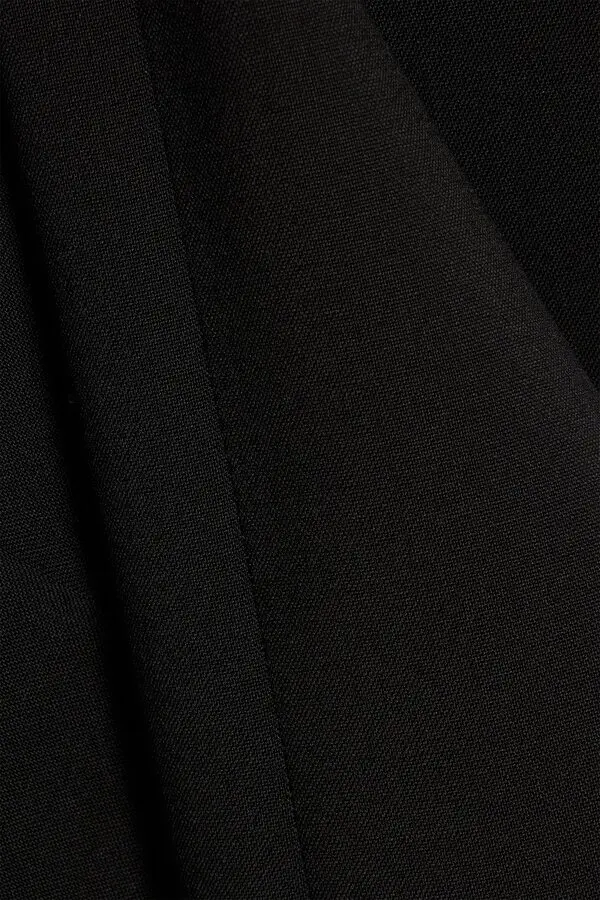 Max Mara Visivo Wool-crepe Wide-leg Pants - Black