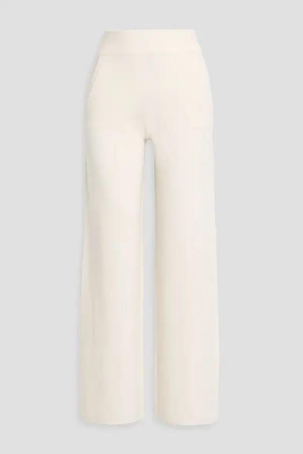Max Mara Zigote Wool Straight-leg Pants - Ivory
