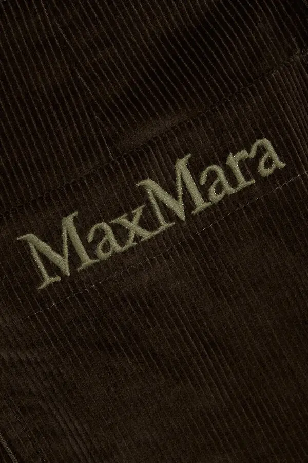 Max Mara Zenith Cotton-blend Corduroy Culottes - Army Green