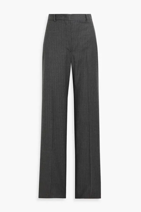 Max Mara Gong Pinstriped Wool-blend Pants
