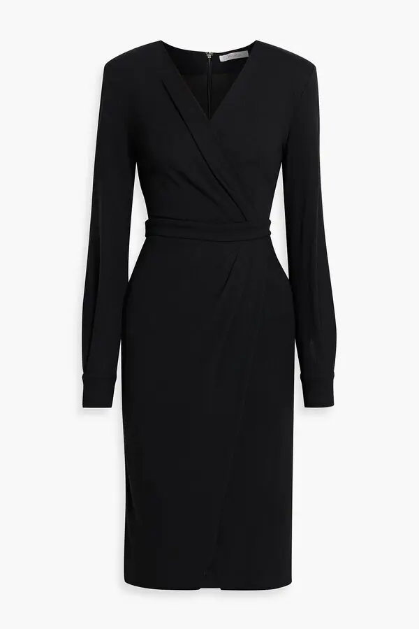 Max Mara Virtus Wrap-effect Jersey Dress