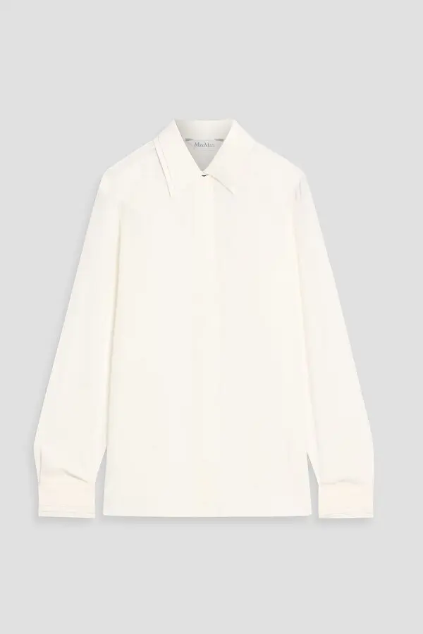 Max Mara Norel Silk Crepe De Chine Shirt